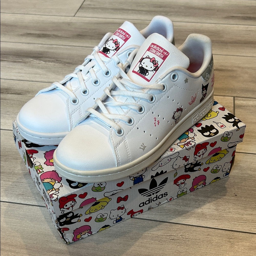 Adidas Sanrio Stan Smith Hello Kitty sneakers size 6 … - Gem